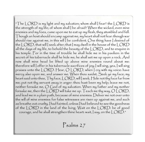 Kühlschrankmagnet Psalmen Kapitel 27 Englisch TEHILLIM Altes Testament ...