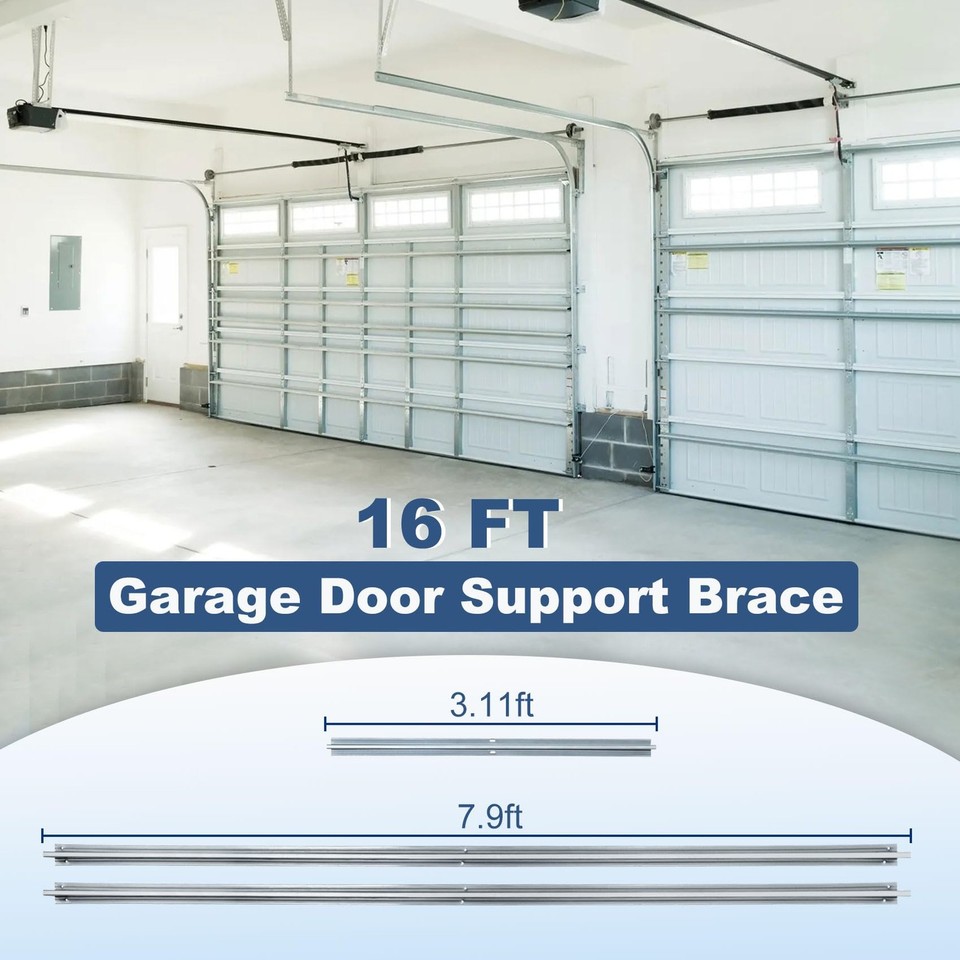 16FT Garage Door Hurricane Brace Kit ,16 Foot Garage Door Strut ...