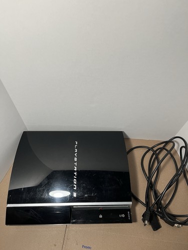 Sony PlayStation 3 Launch Edition 40GB Home Console - Black- Tested ...