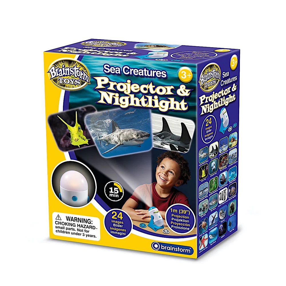 Brainstorm Toys Sea Creatures Projector and Night Light Ages 3 Years ...