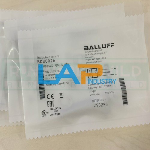 QTY:1 New For BALLUFF Proximity Switch BCS002A BCS M08T4E2-PSM15C-S49G ...