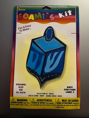 FOAMIES DREIDEL KIT DARICE NEW HANUKKAH FOAM KIDS CRAFTS NEW | eBay