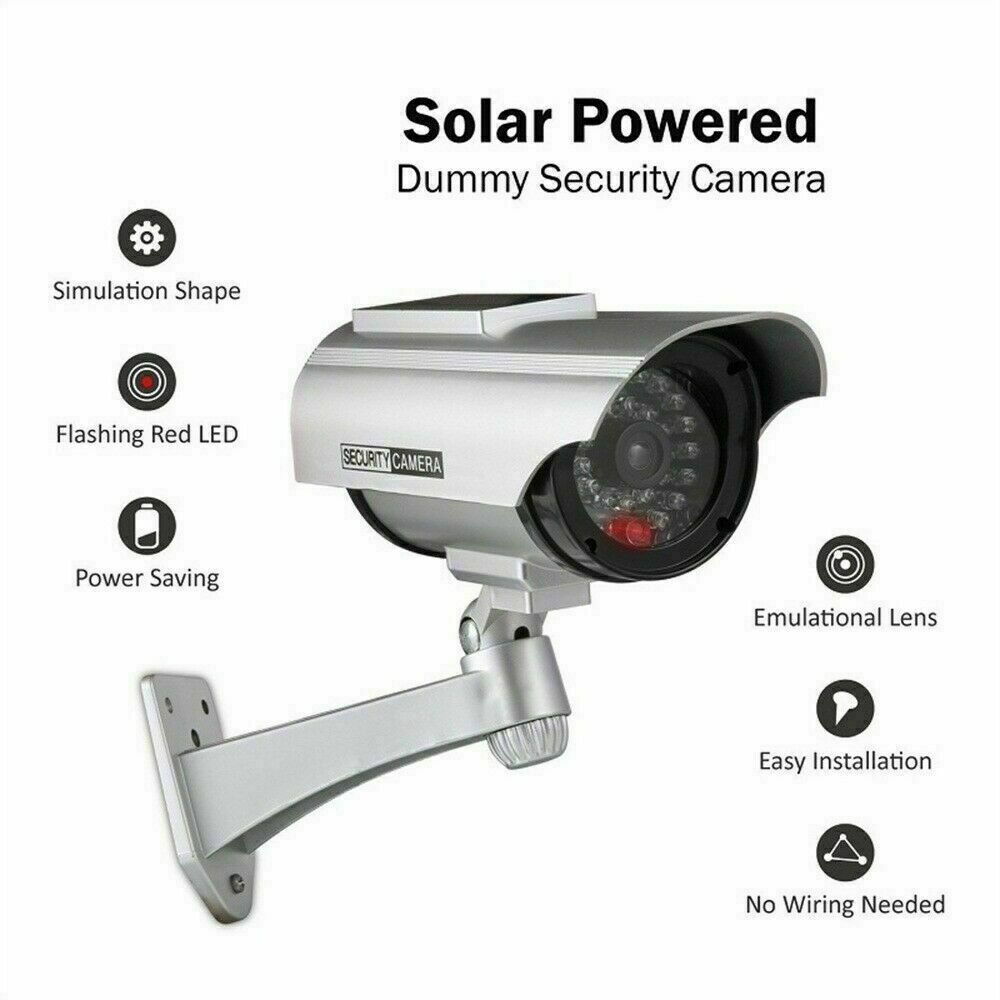 Solar Powered Fake Security Cameras Cheap Solar Powered Waterproof