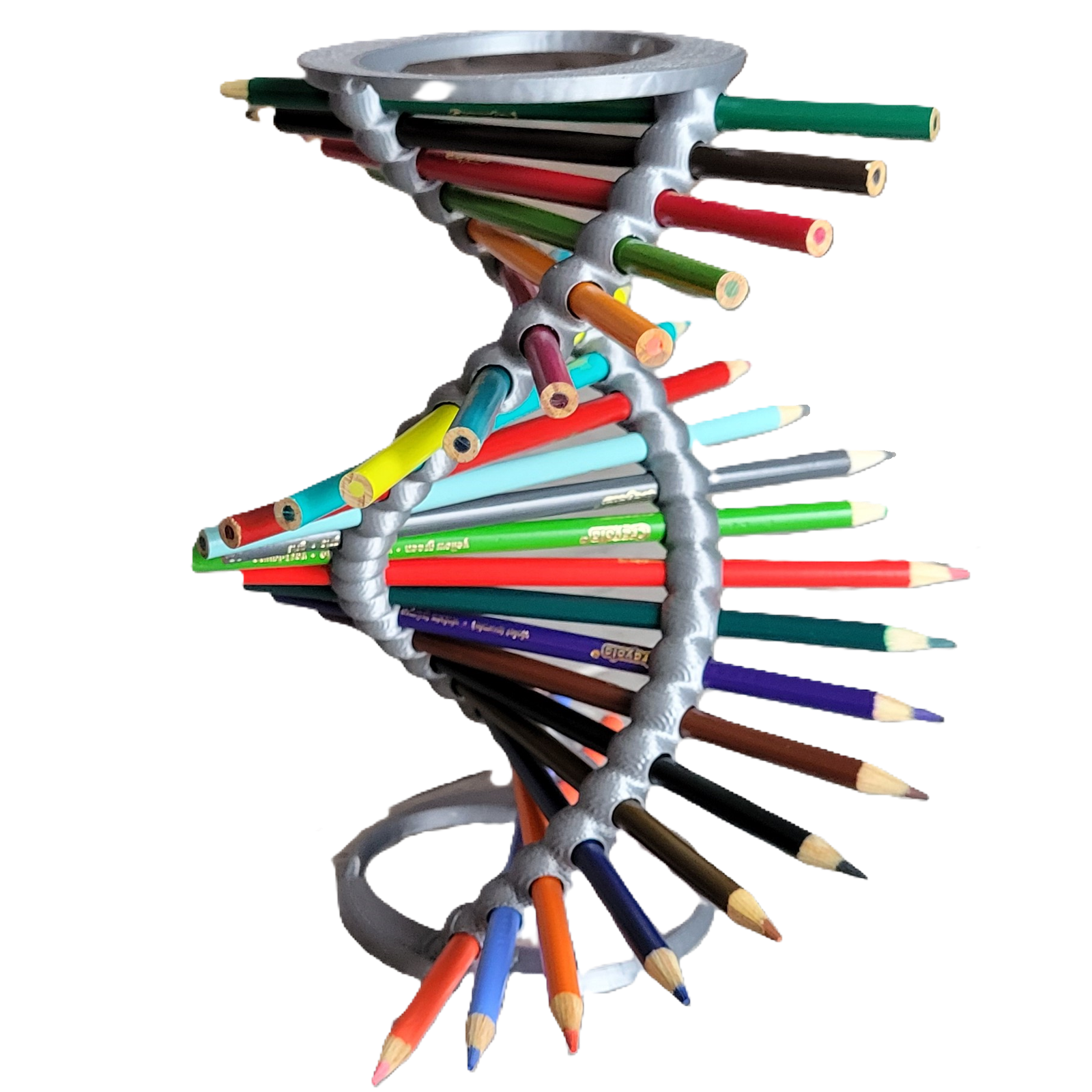 Double Helix DNA Desk Organizer - Durable Pencil Holder for 23 Pencils ...