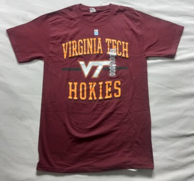NEW Virginia Tech Hokies VT Maroon & Orange T-Shirt Size Men's Size S ...