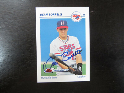 1991 Line Drive # 278 Dean Borrelli Autograph Signed Card (B ...