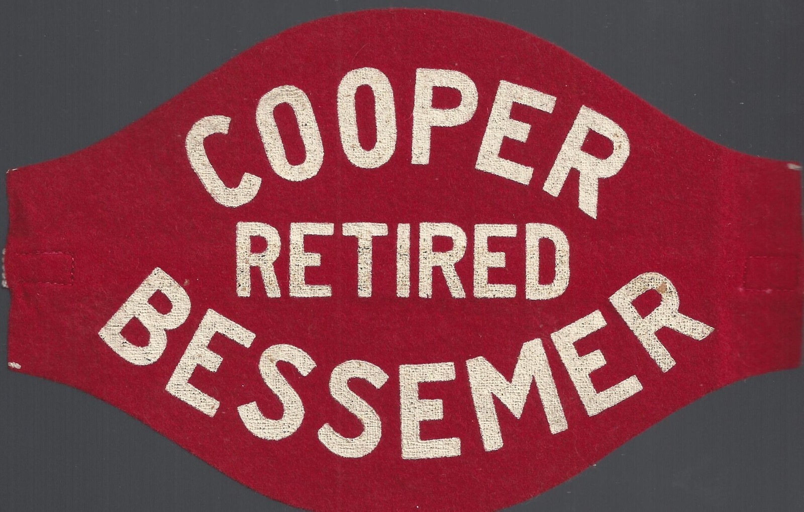 Vintage Cooper Bessemer Grove City PA Retired Armband | eBay
