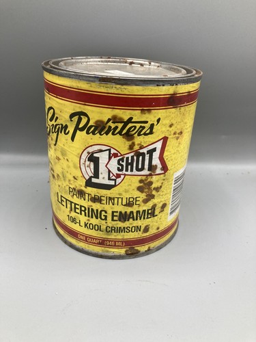 1 Shot Lettering Enamel Paint Kool Crimson Quart Art Set | eBay