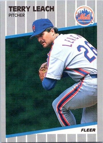 1989 Fleer Terry Leach New York Mets #40 MLB Baseball Card | eBay