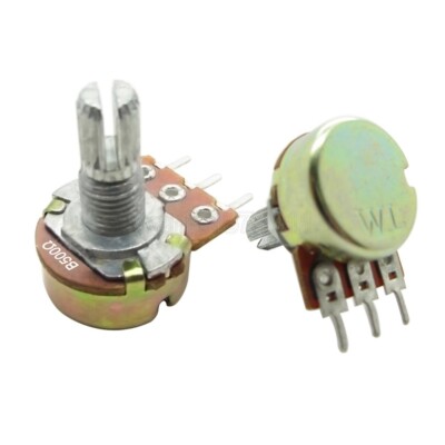 10 X B500 500 Ohm Linear Taper Rotary Potentiometer Panel Pot 15mm ...