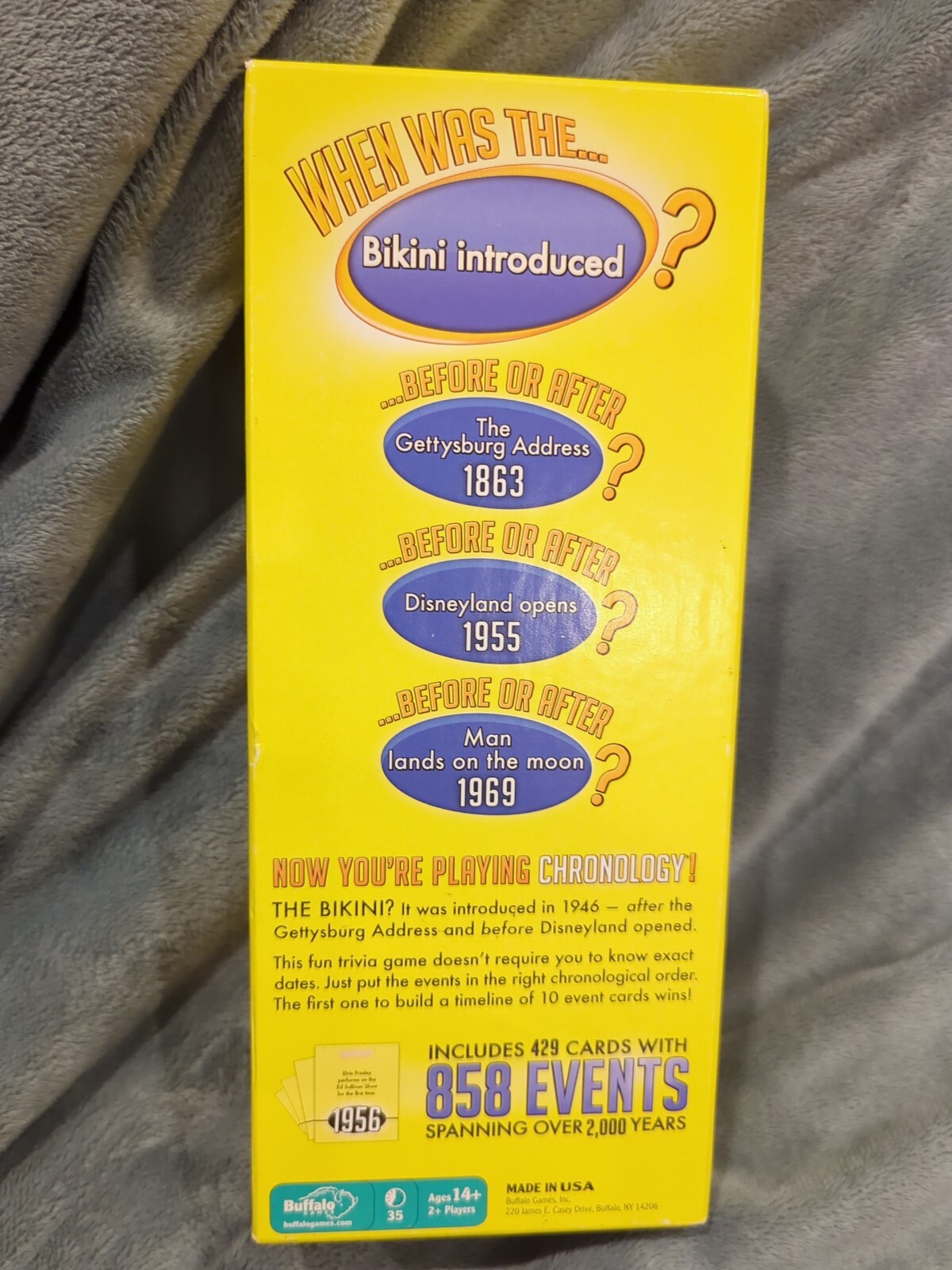 Buffalo Games Chronology Card Game of all Time. Complete ...