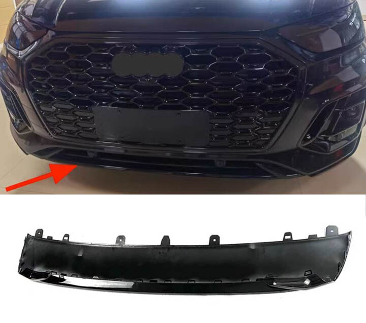 For Audi Q5 RS SQ5 2021 2022 Front Bumper Lip Lower Painted Black | eBay
