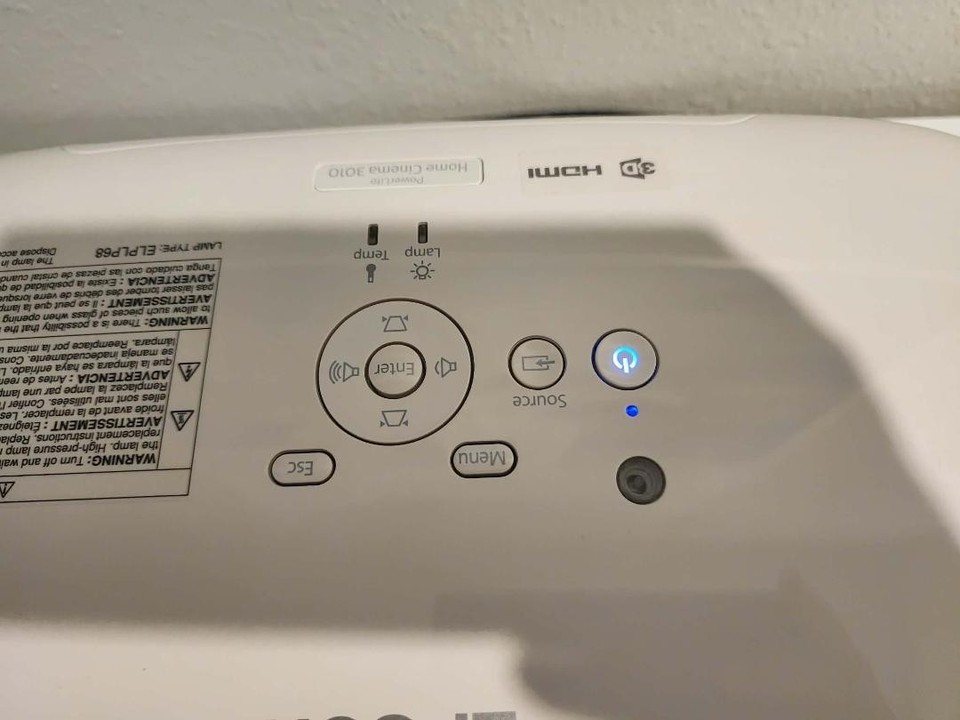Epson PowerLite Home Cinema 3010 3LCD Projector Lamp Timer | eBay