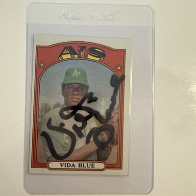 1972 Topps Vida Blue #169 - Athletics - Signed Autograph Auto | eBay