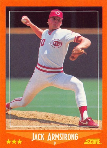 Jack Armstrong 1988 Score Traded 78T Cincinnati Reds Rookie Baseball ...