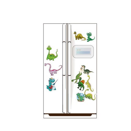 100 Sheets/2 Fridge Sticker Scrapbooking Stickers Dinosaur Computer ...