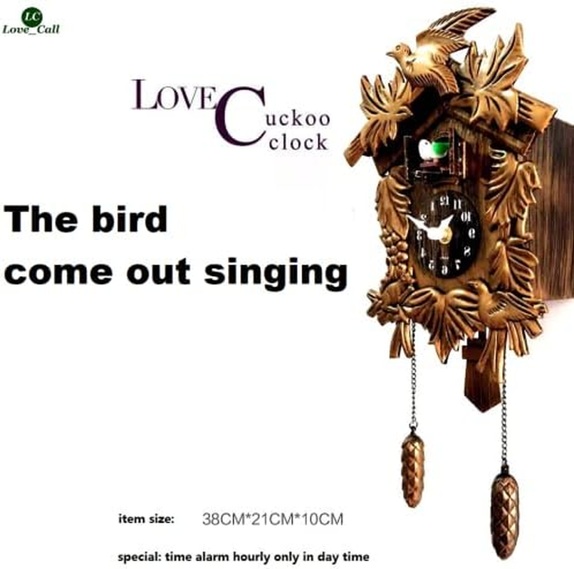 Cuckoo Clock Chiming Vintage Cuckoo Wall Clock Singing Bird Clock Home ...