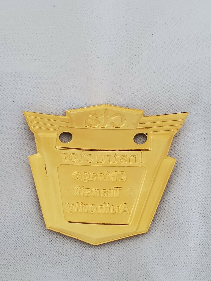 VINTAGE CTA CHICAGO TRANSIT AUTHORITY INSTRUCTOR CAP BADGE | eBay