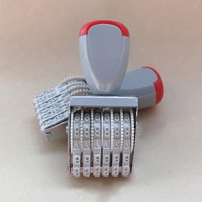 6 digits Roller Stamp Wheels Rollers Number Stamp Rolling Stamp for ...