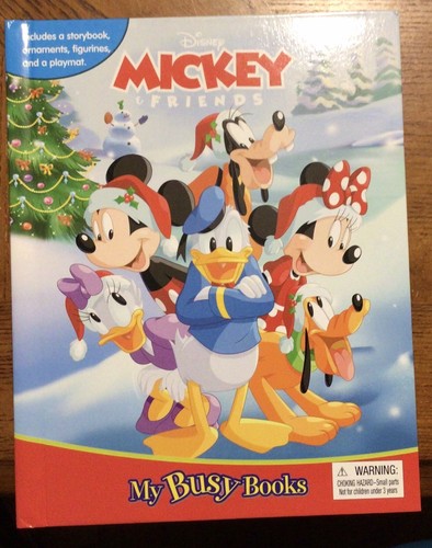 Disney Mickey and friends my busy books Christmas 10 figures + play mat ...