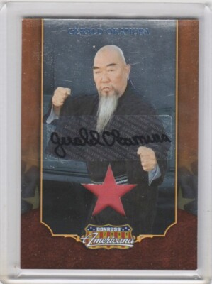 2009 Americana Stars Signature Material #33 Gerald Okamura #/100 060-F ...
