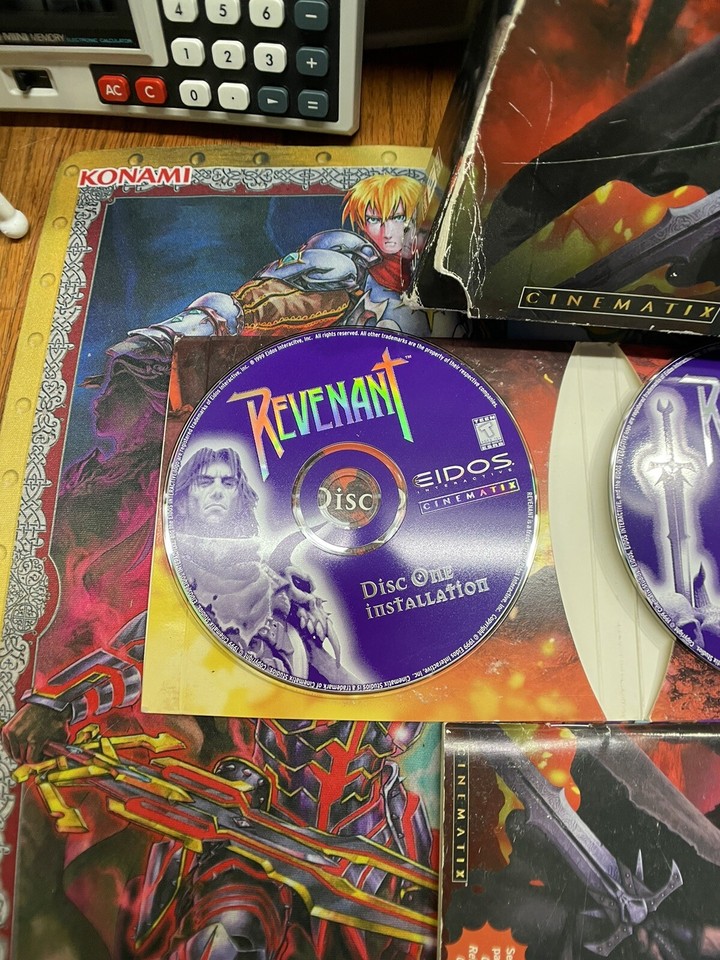 Revenant PC 1999 Vintage Big Box Computer game Eidos Conematix | eBay
