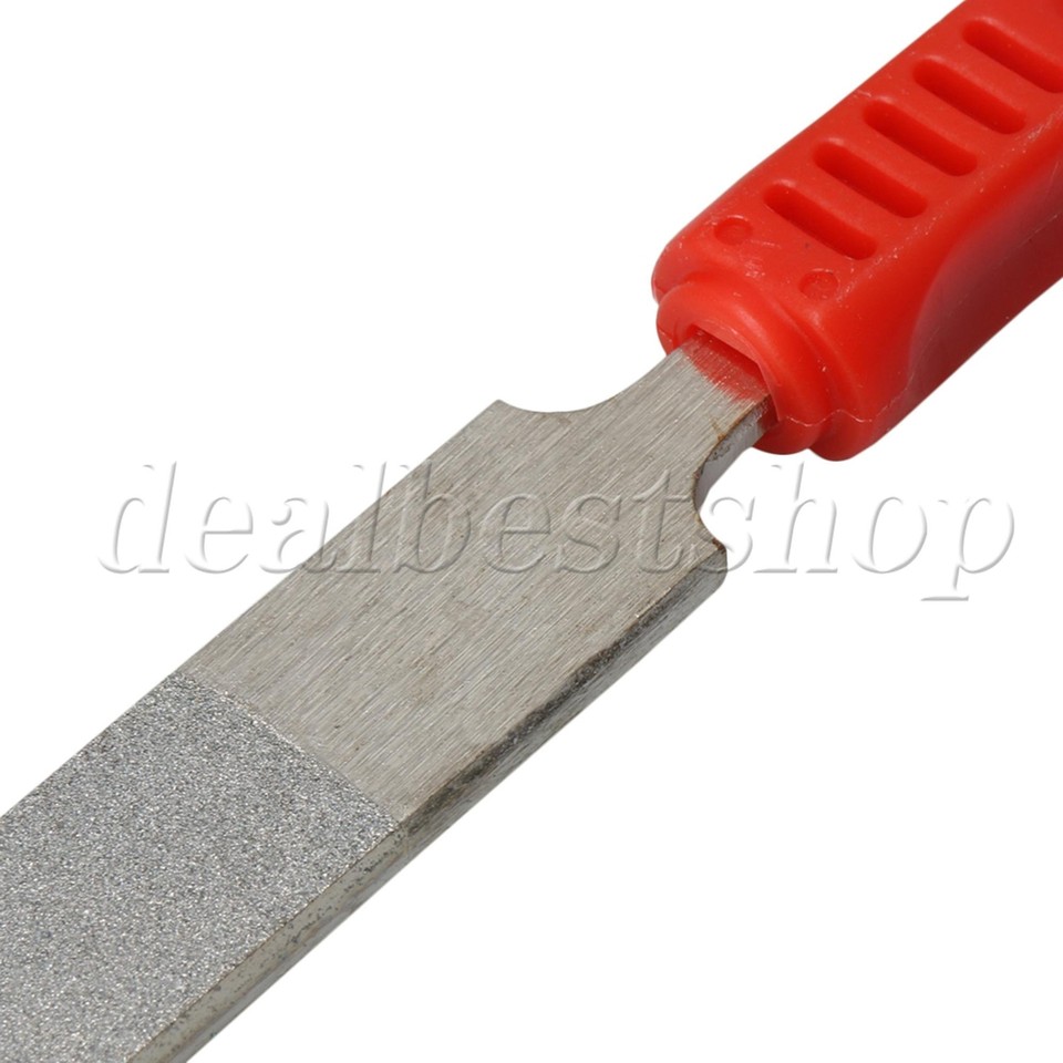 10" inch Diamond Coated Flat File 250mm Length Grit 180 medium Filing ...