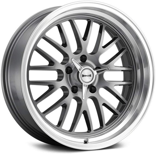 RIDLER 605 WHEEL RIM SPINNER TRI BAR KNOCKOFF ALUMINUM CENTER CAP ...
