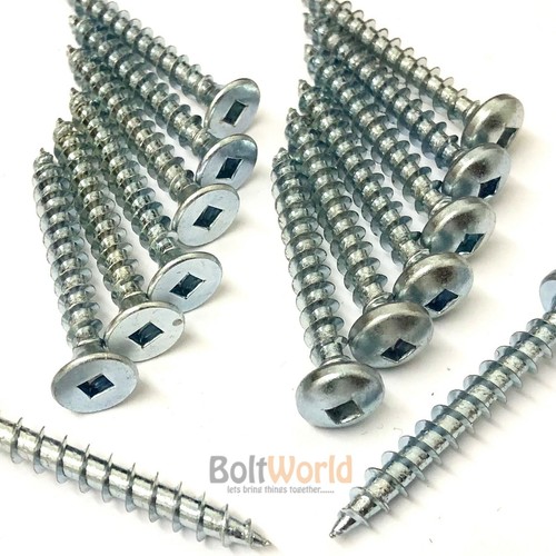 8g / 10g WOOD SCREWS ROBERTSON SQUARE DRIVE PAN / COUNTERSUNK HEAD ...