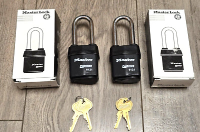 2PC Heavy Duty Pro Series Master Lock Set, Keyed Alike #6121 | eBay