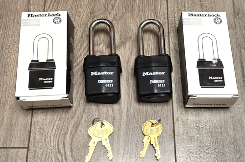 2PC Heavy Duty Pro Series Master Lock Set, Keyed Alike #6121 | eBay