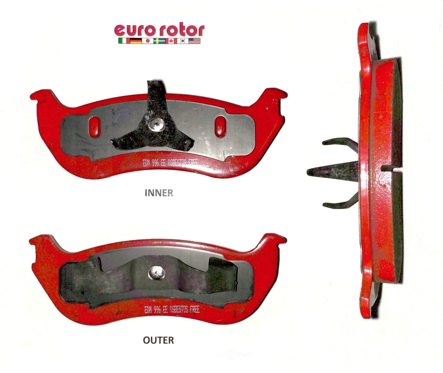 Disc Brake Pad Set-* ICE Ceramic Eurorotor ID881 for sale online | eBay