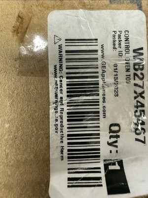 New Genuine OEM WB27X45467 GE Oven Control Oven To9 WB27X45467 (B23) | eBay