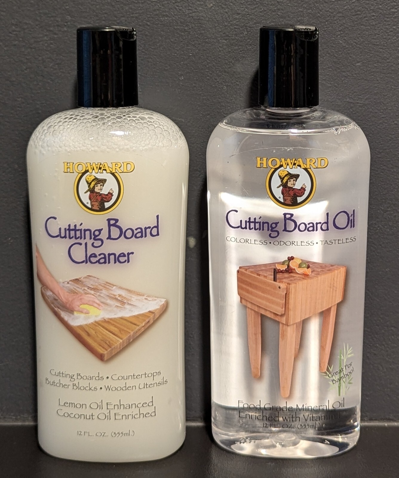 HOWARD Butcher Block Cleaner and Cutting Board Oil 12 oz - NEW | eBay