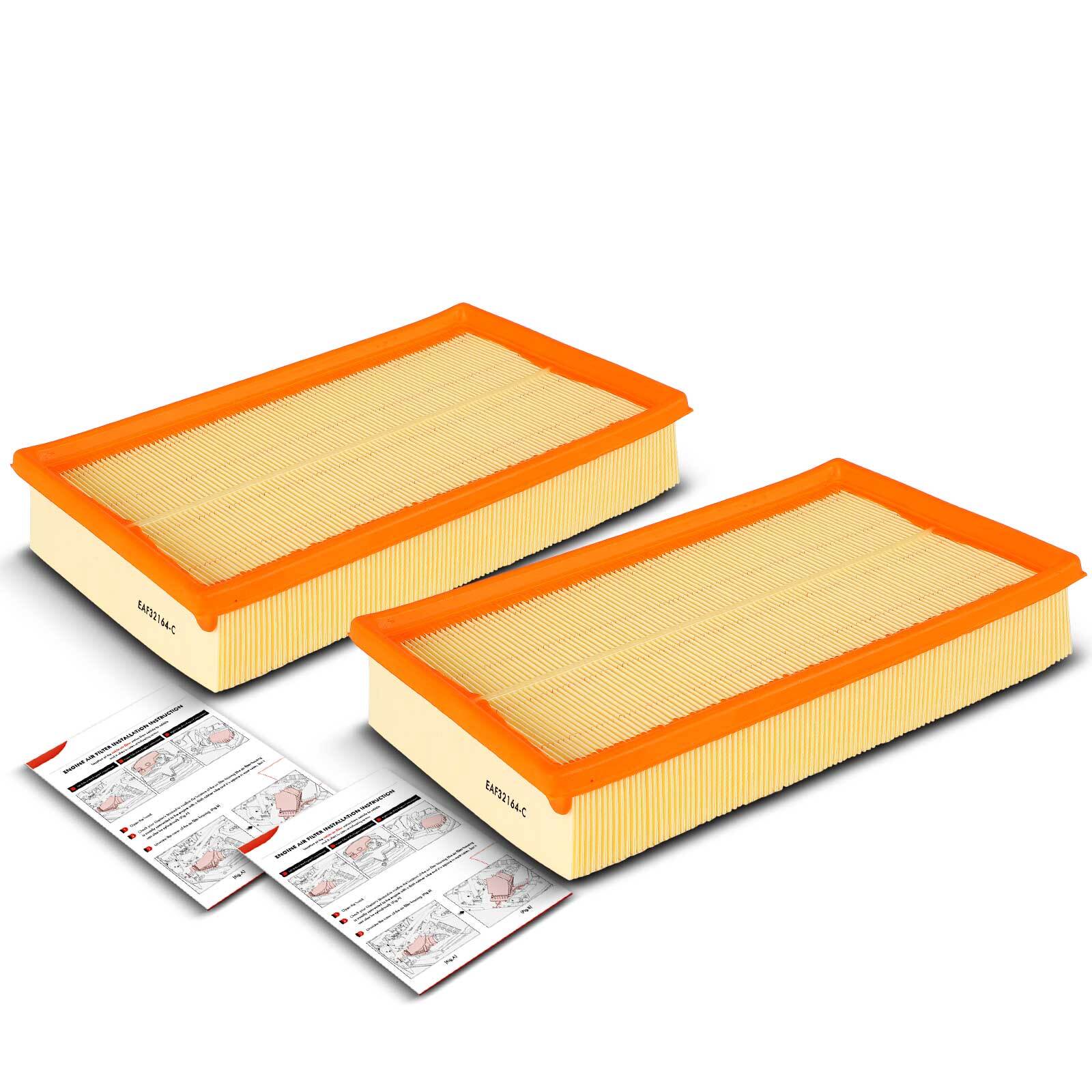 2x Engine Air Filter for Mercedes-Benz C43 AMG 1998 E320 2000-2003 E55 ...