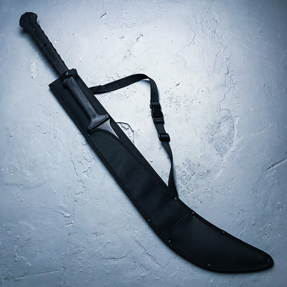 40" Thai Nagi Combat Tactical Sword Machete Carbon Steel Blade with ...
