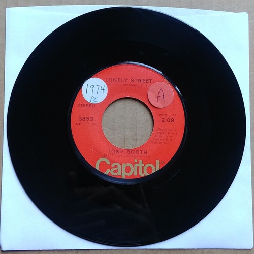 TONY BOOTH It Never Will Be Over For Me 45 7" COUNTRY Record Vinyl ...
