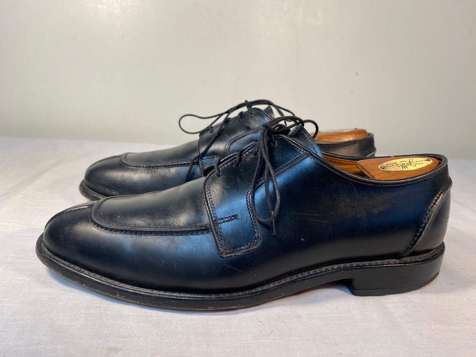 Allen Edmonds Hancock Dress Shoes Men's Black Leather Lace-up Split Toe ...