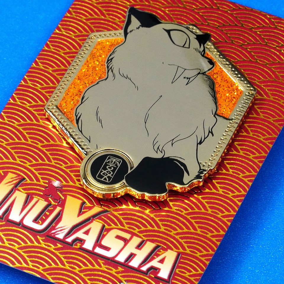 Inuyasha Kirara Nekomata Portrait Golden Glitter Enamel Pin - Figure ...