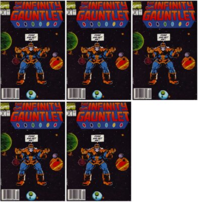 The Infinity Gauntlet #4 Newsstand Cover (1991) Marvel Comics - 5 ...