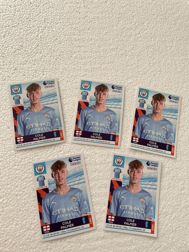Panini English Premier League 2021 2022 lot of 5x Cole Palmer rookie ...
