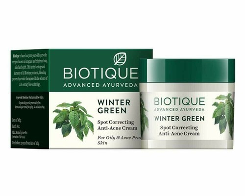 Biotique Bio Winter Green Spot Correcting Anti Acne Cream For Men 15 ...
