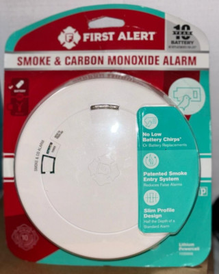 First Alert BRK PRC710 Smoke and Carbon Monoxide Alarm with Built-In 10 ...