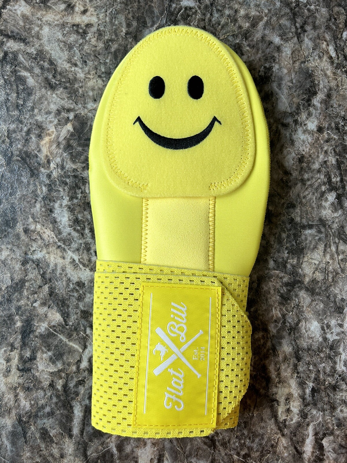 Smiley Face Emoji Sliding Mitt Yellow Baseball Softball Standard Size ...