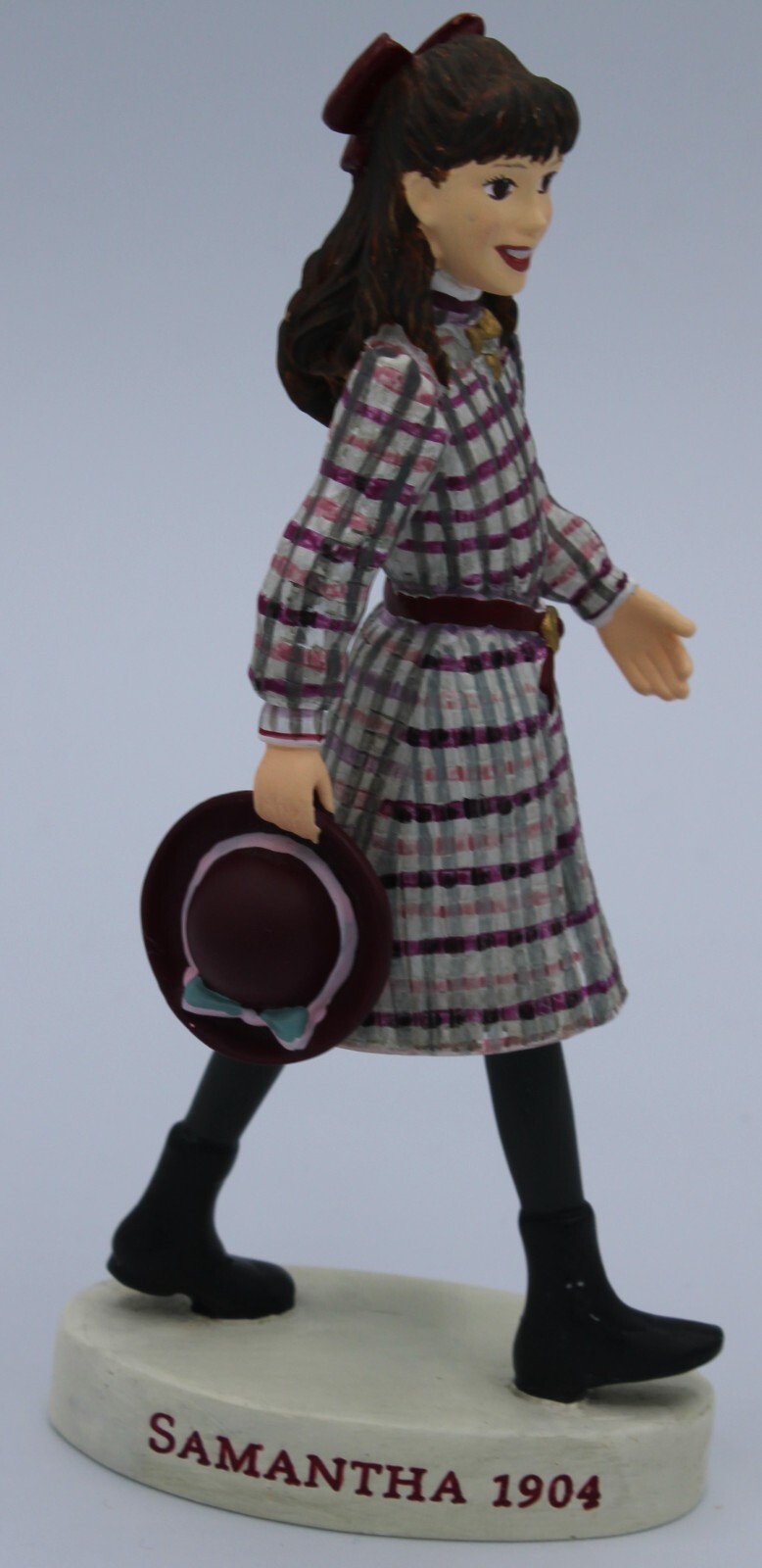 Hallmark 1904 SAMANTHA Figurine American Girl Collection Plaid Dress ...