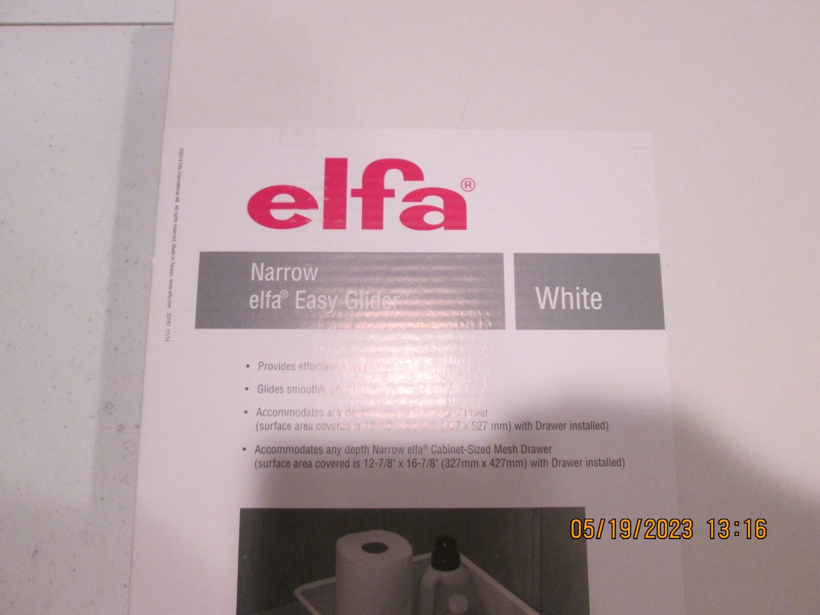 Lot of 4 Elfa Platinum Narrow Easy Glider Easy Access Cabinet 12 7/8 ...