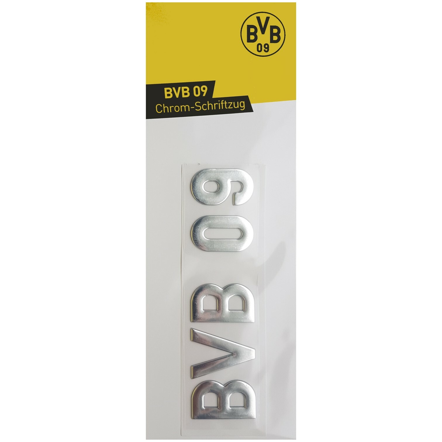 Aufkleber BVB Borussia Dortmund 3D Retro Schwarz Silber Gold Schriftzug ...