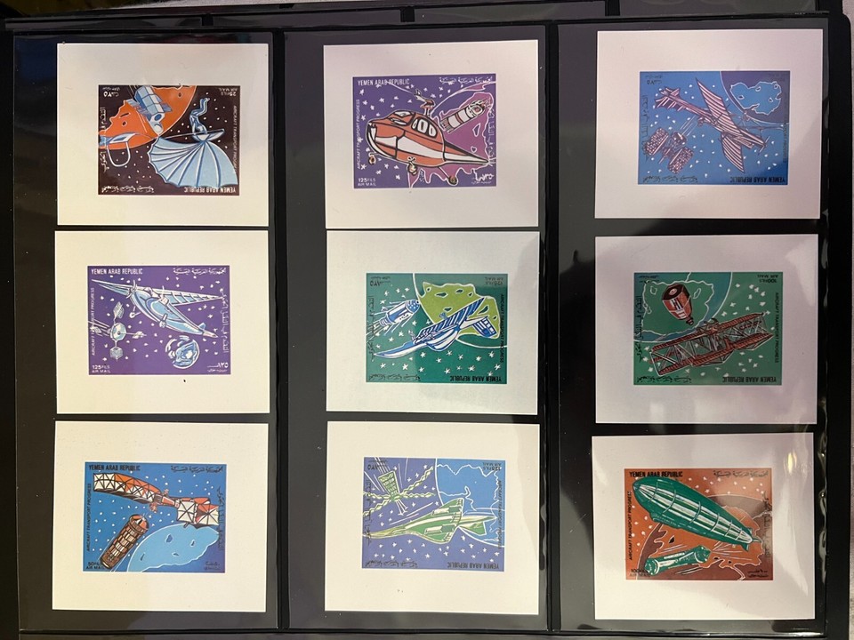 Yemen YAR Chromalin Proof Stamp Collection 158 Different! RARE! | eBay