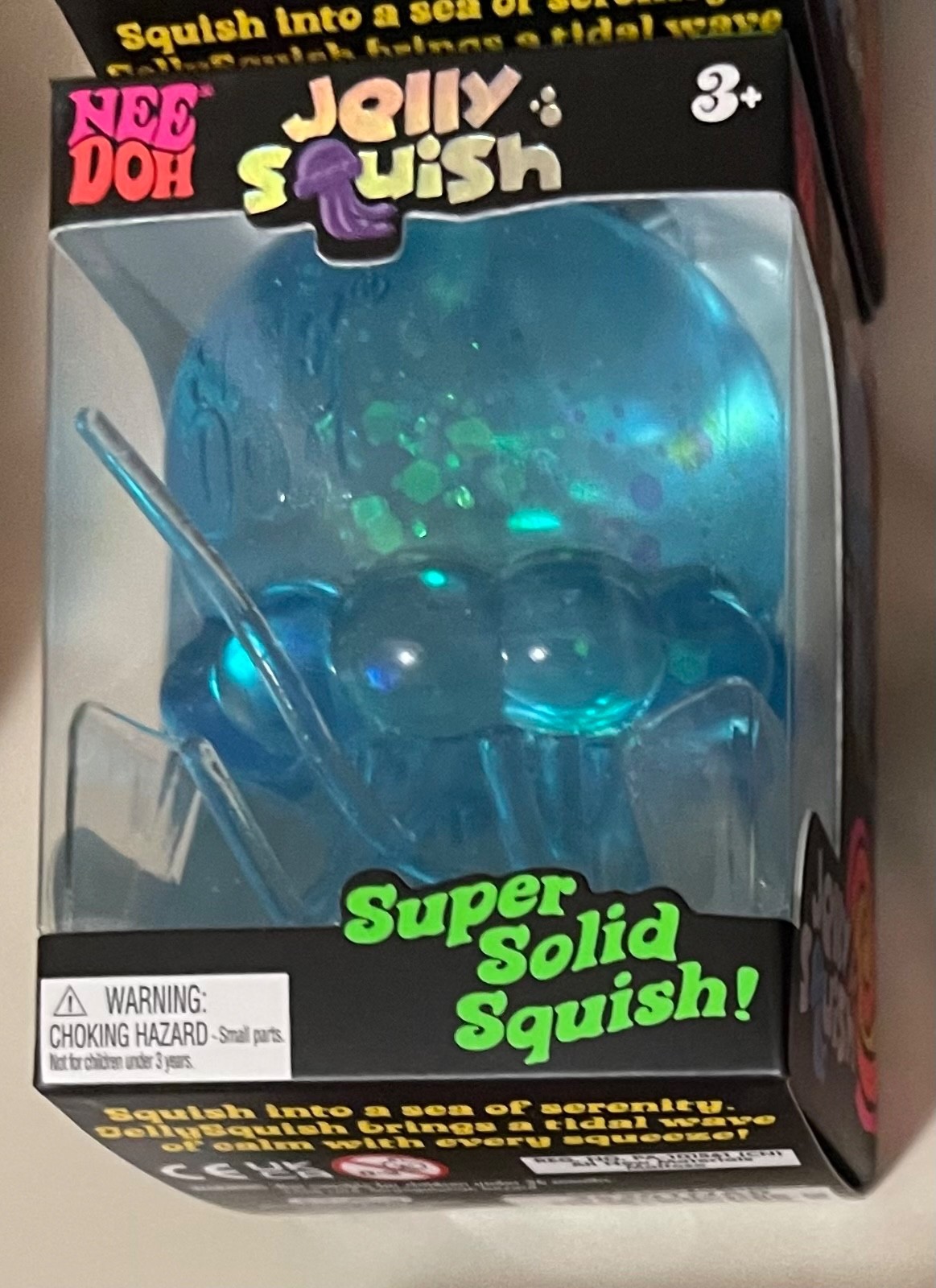 Nee Doh Jelly Squish Jellyfish 🪼 Super Solid Squish Toy - Blue | eBay