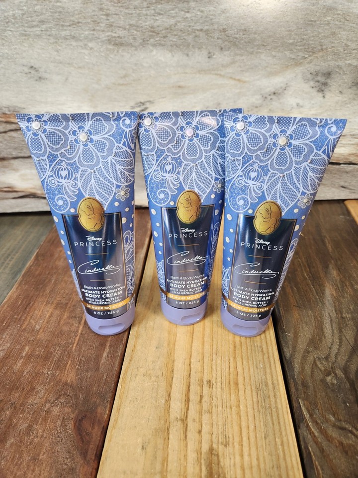 3PK Bath & Body Works Disney Princess Cinderella Body Cream 8oz NEW | eBay